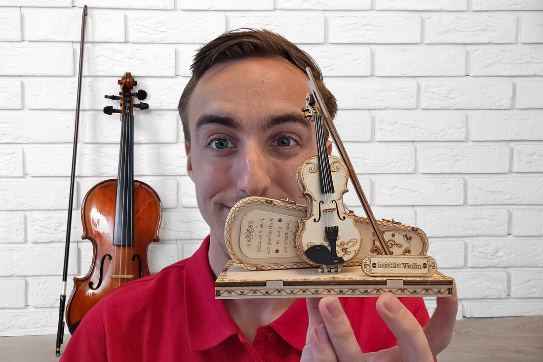 Bouw mee met meester Max, maximale fun uit de Robotime violin ...