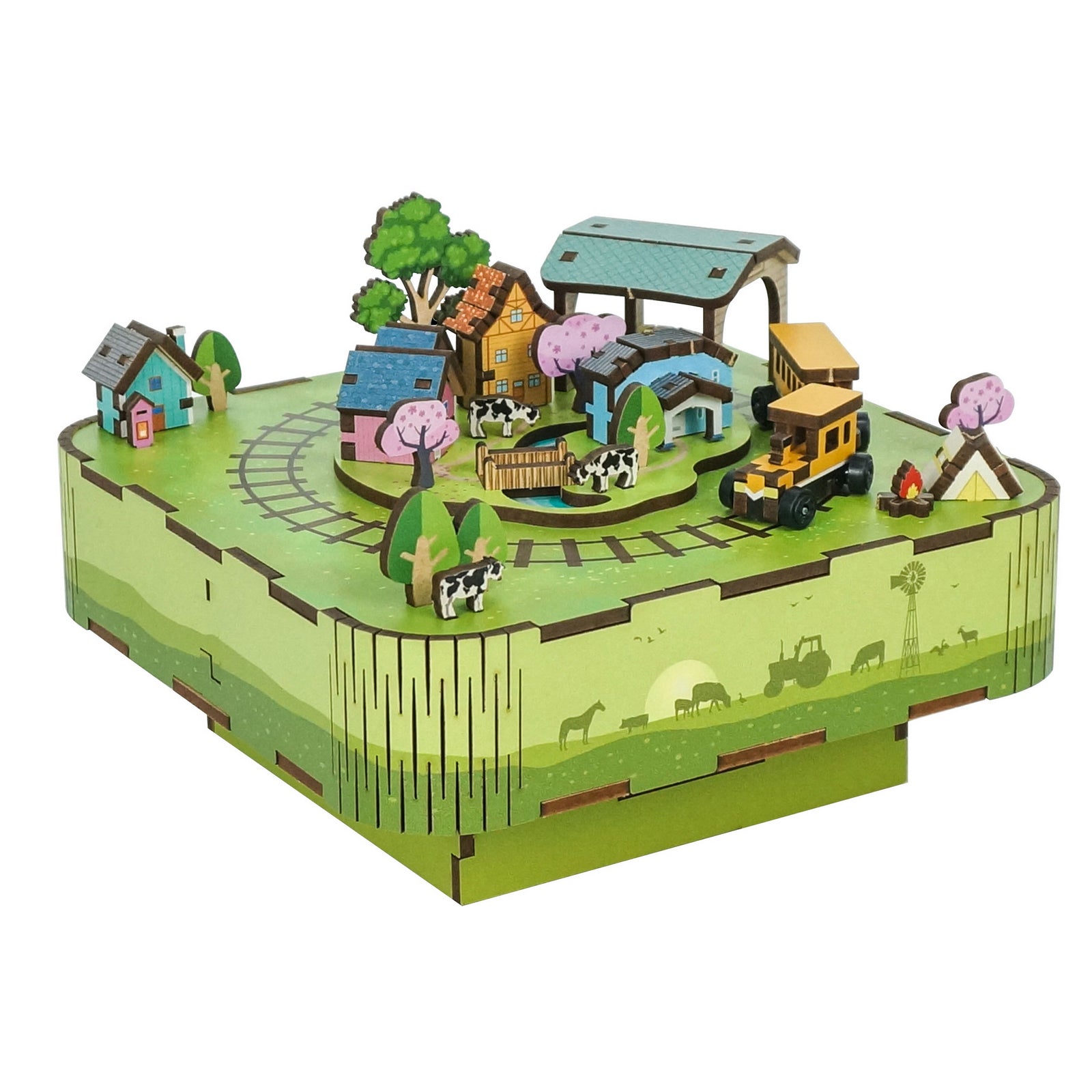 Tonecheer Singing Meadow | Muziekdoosje hout | CraftCentral ...